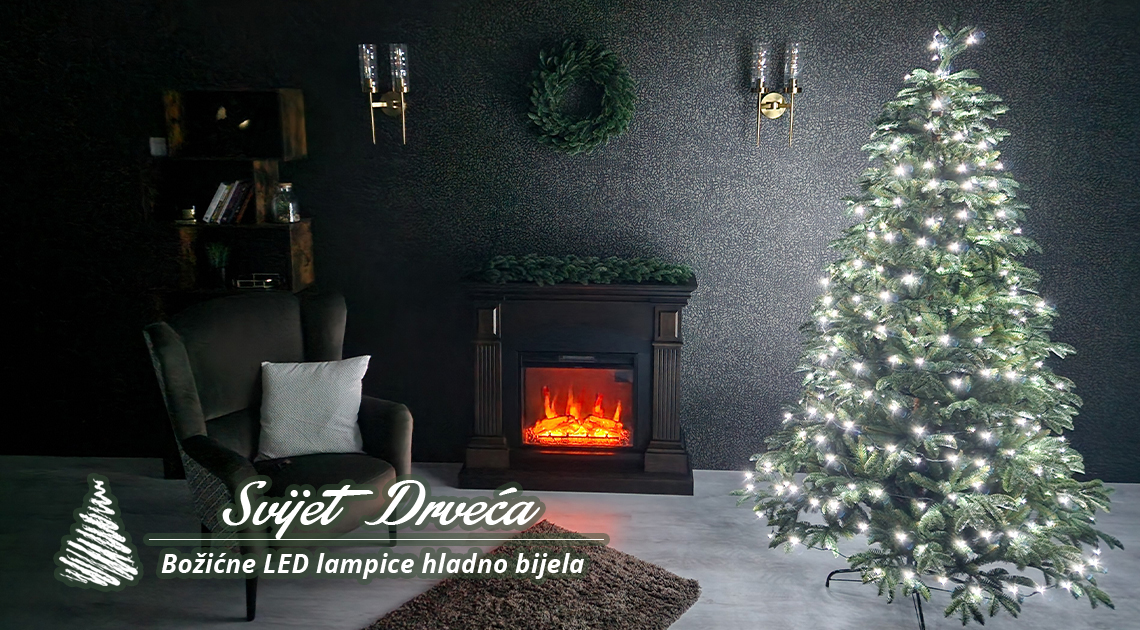 Božićne LED lampice hladno bijela 32m 320LED | Svijet Drveća